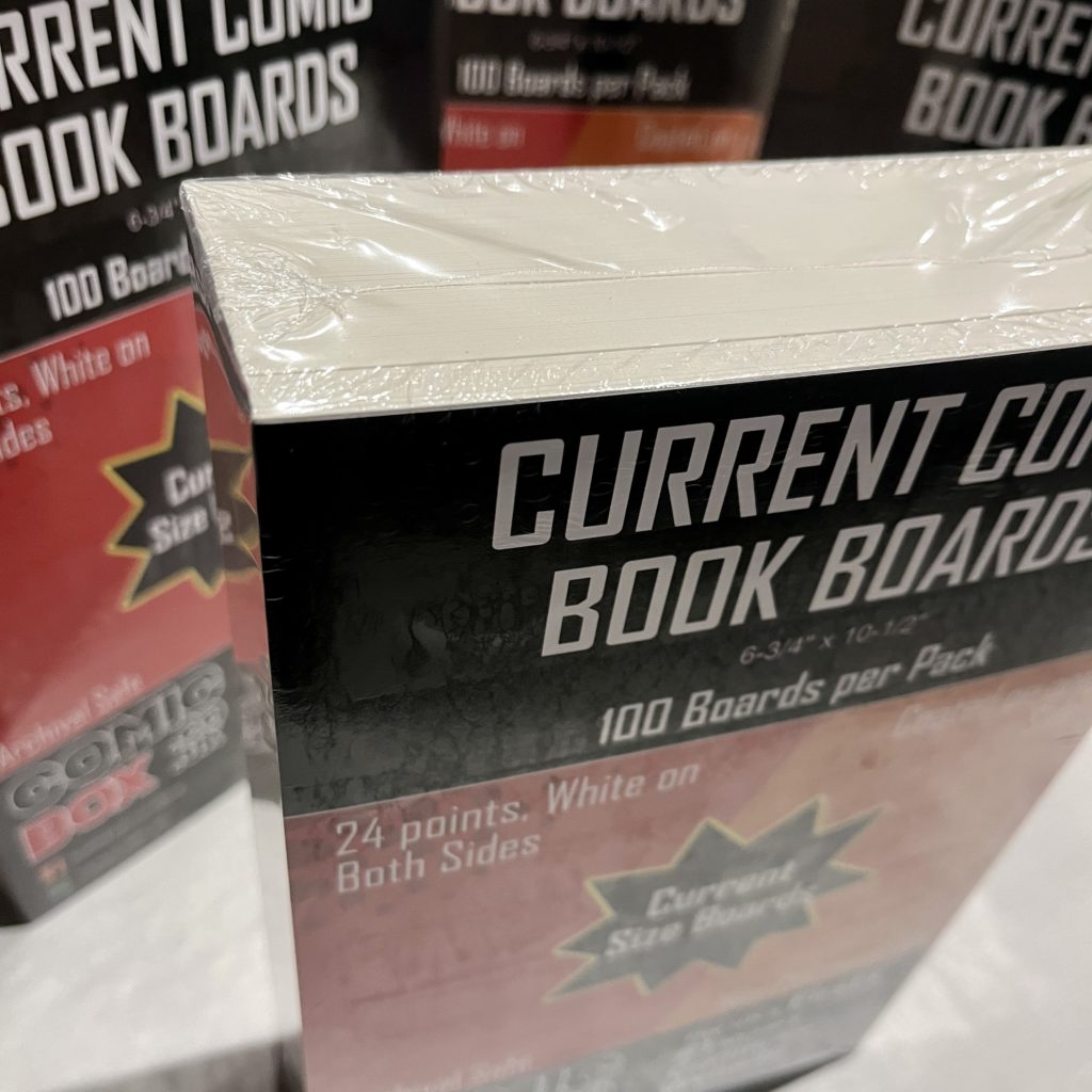 Current Size Boards 100 per pack - Mystery Comic Box