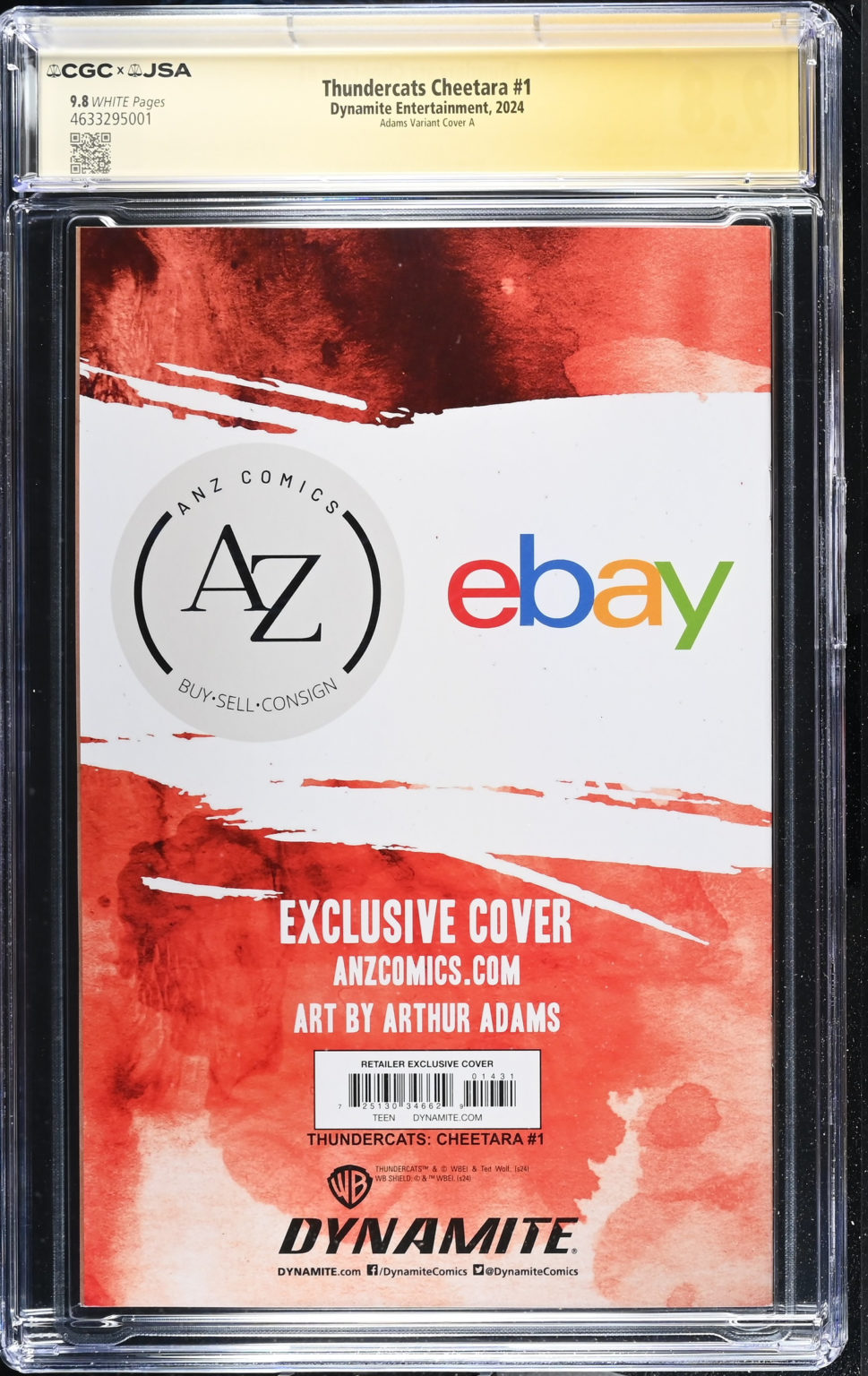 CGC Graded [9.8] DynamiteThundercats Cheetara #1 Signature Series ...